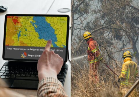 Nuevo: Mapas diarios de Índices de Riesgo de Incendio - IDECOR