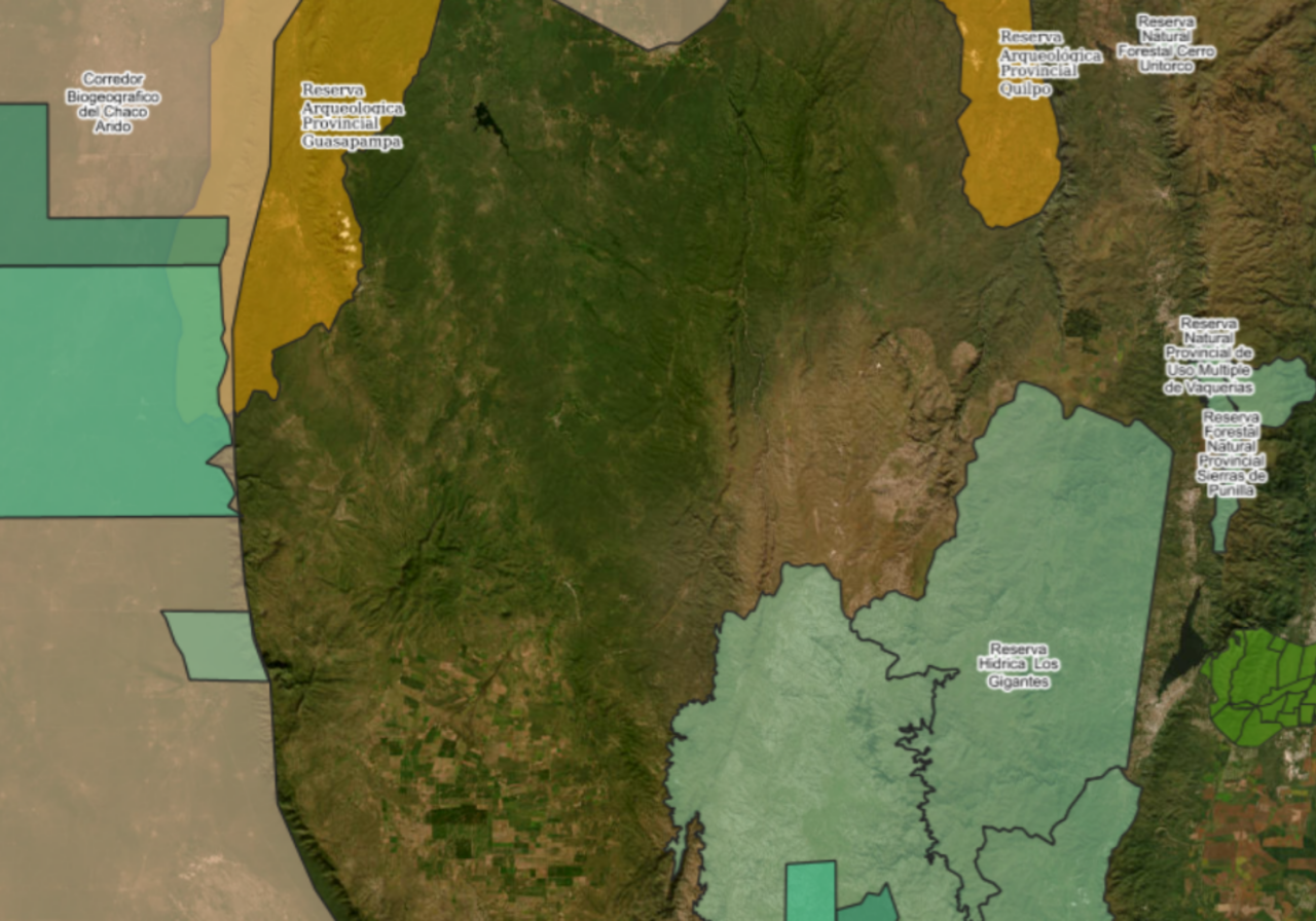 Mapa | Áreas Naturales Protegidas y Regiones Naturales - Idecor