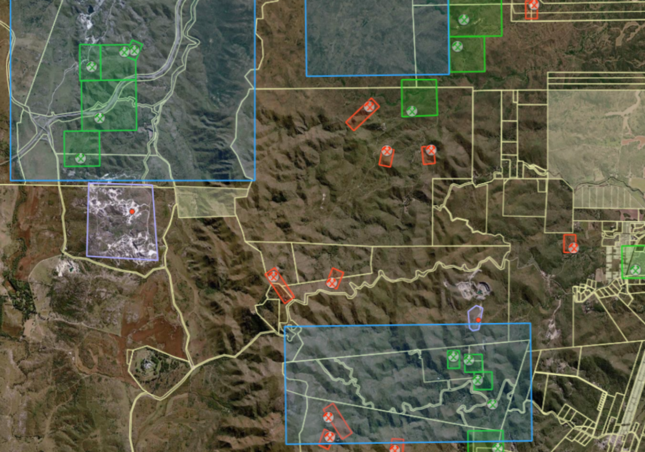 Mapa | Catastro Minero | Idecor