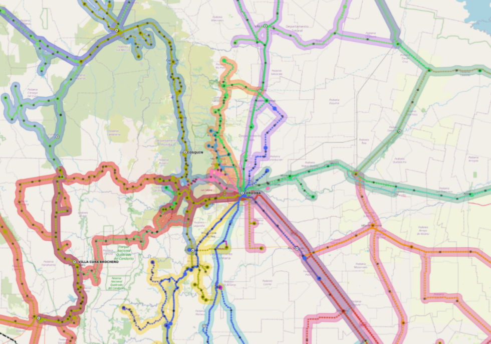 Mapa | Transporte Interurbano - Idecor