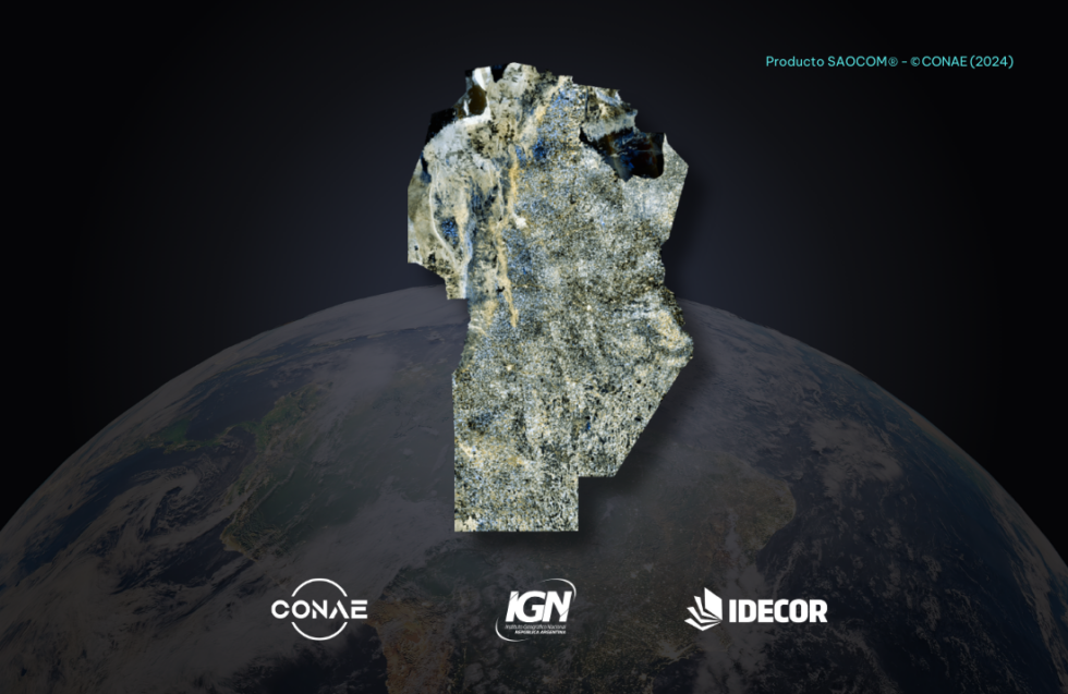 Mapa de mosaico SAOCOM de la provincia de Córdoba - IDECOR