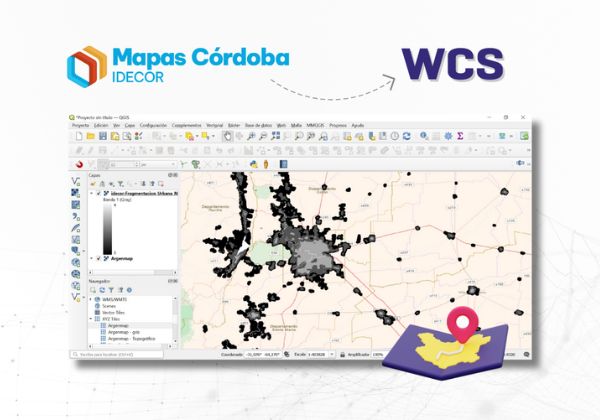 Cómo conectar servicios en línea WCS en Mapas Córdoba - IDECOR